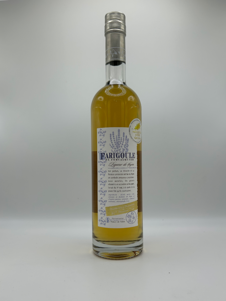 Liqueur de thym La Farigoule 40° 50cl - Desbos Boissons